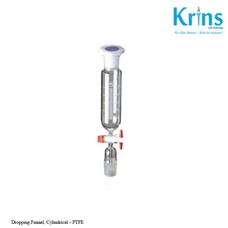 Dropping Funnel, Cylindrical - PTFE - Krins Life Sciences