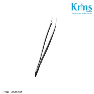 Forceps - Straight Blunt - Krins Life Sciences