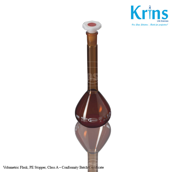 Volumetric Flask - PE Stopper - Class A - Krins