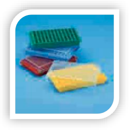 96 Well Reversible Rack with cover for Micro tubes - Krins Life Sciences